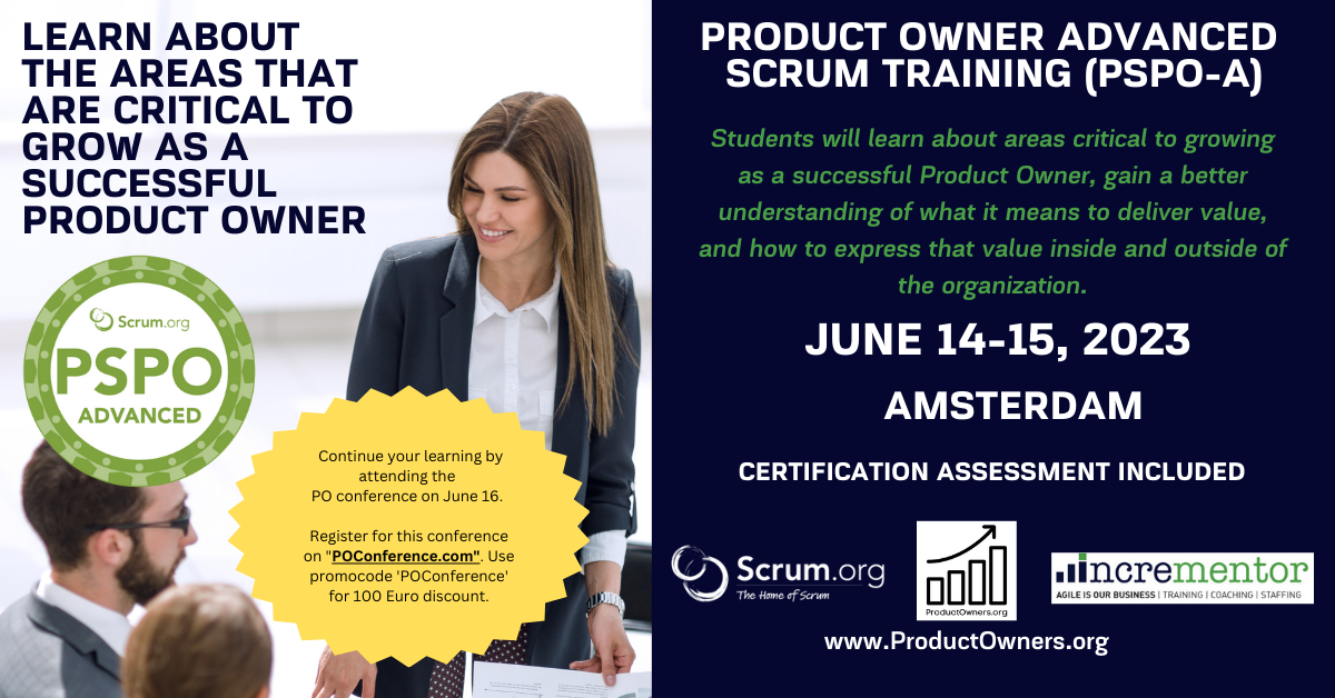 Professional Scrum Product Owner - Advanced | Scrum.org
